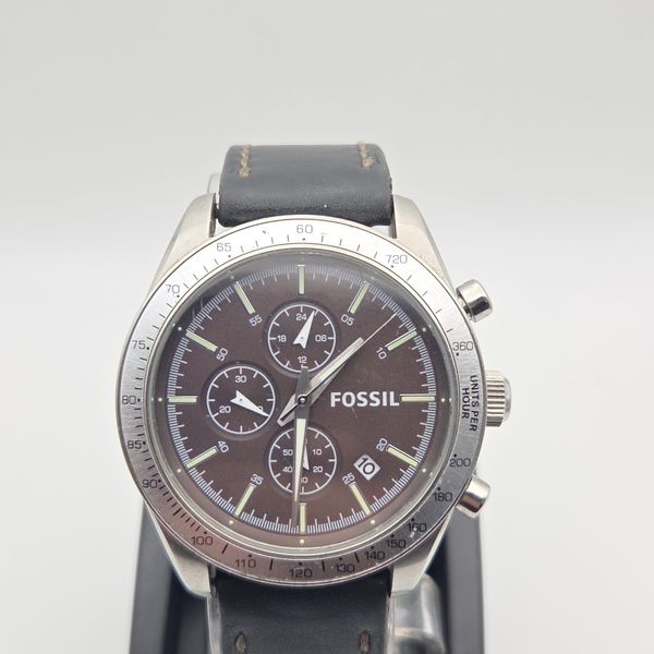 Fossil BQ2069 Menâ s Watch Chronograph Brown Dial Fresh Battery ...