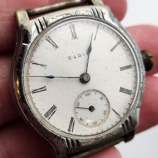Antique WW1 Era Elgin Pocket Wrist Watch 1910 Grade 354 Model 2 Repair ...