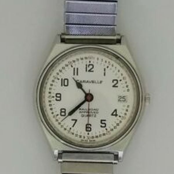 Vintage Caravelle Bulova Quartz Railroad Approved Watch Works Great ...