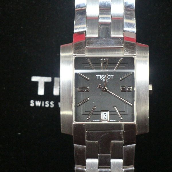 Tissot tank style Model T60.1.581.52 – TXL Black face with date ...
