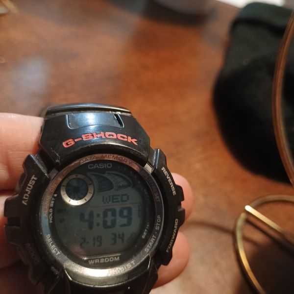CASIO G-Shock 3232 DW-9052 Quartz Digital Black & Red 46mm Menâ s Watch ...