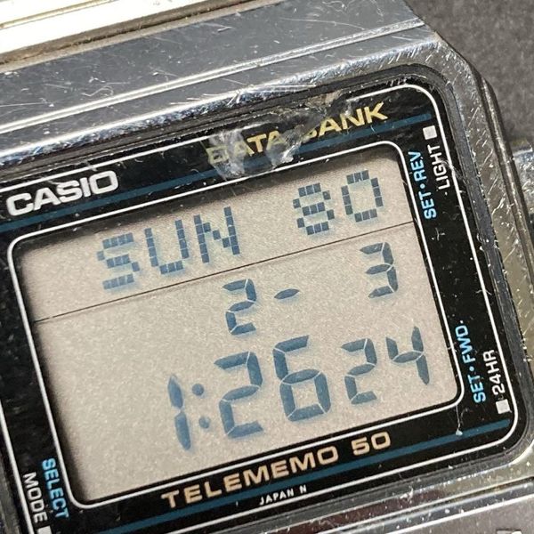 CASIO DATABANK DB-500 Digital Watch Retro Vintage Men's with Calculator ...