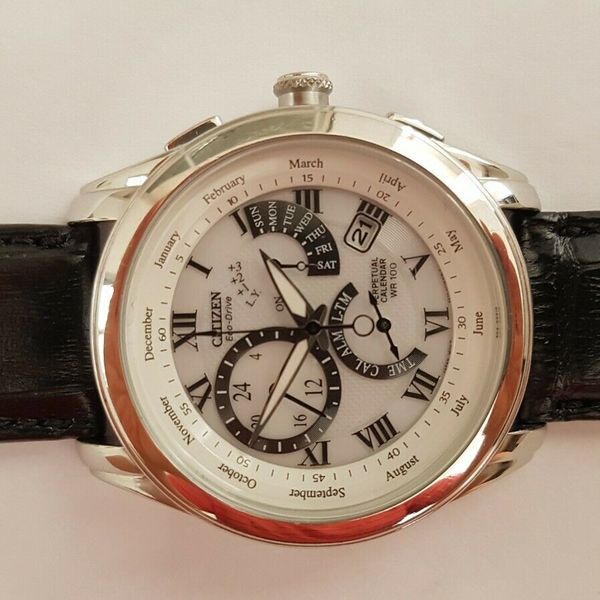 Citizen watch E870 MODEL BL8001-01A Eco-Drive Perpetual calendar W.R ...