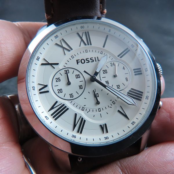 All Steel Fossil Chronograph 24 Hours Quartz Men Watch | WatchCharts ...