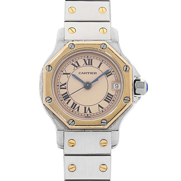 [Cartier] [Battery replaced] Cartier "Santos Octagon" W2001683 Ladies ...
