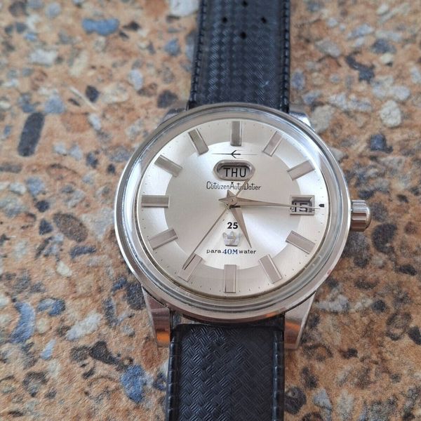 Vintage Citizen Jet AutoDater 25 Jewels Automatic Parawater April 1964 ...