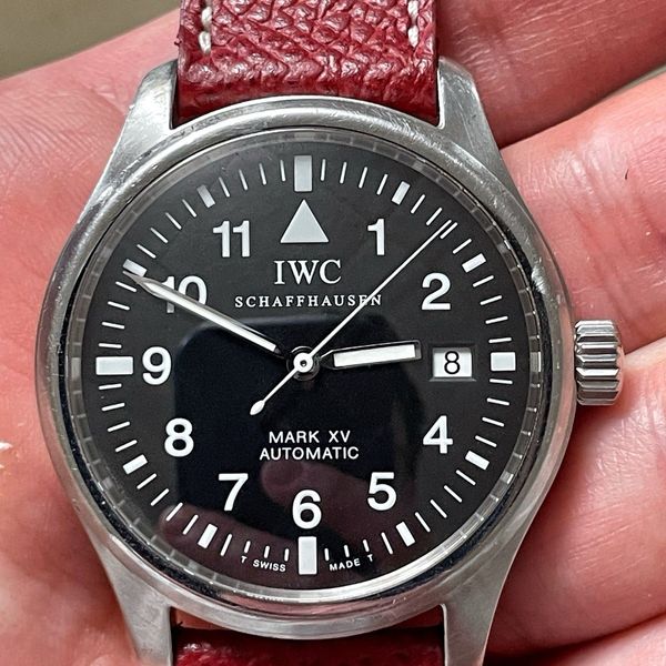 IWC Mark XV Pilots Watch 38mm Black Watch Mark XV - IW325301 Vintage ...