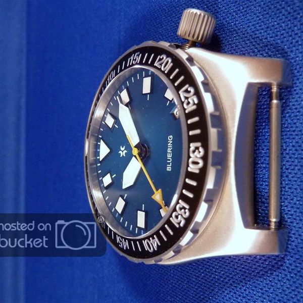 FS Halios Bluering Custom Blue Dial / Black Bezel Full Kit ***SOLD ...
