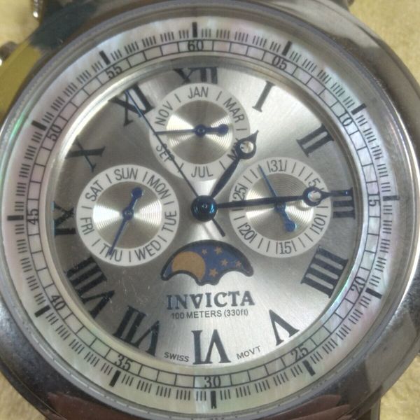 New Invicta Vintage Collection 4088 Mens Quartz Watch Mother of Pearl ...