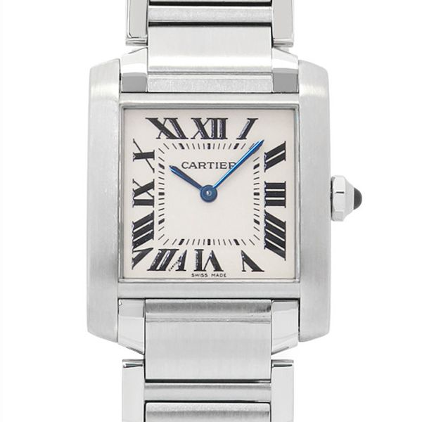 [Cartier] Cartier "Tank Française MM" W51003Q3 boys quartz 3 months ...