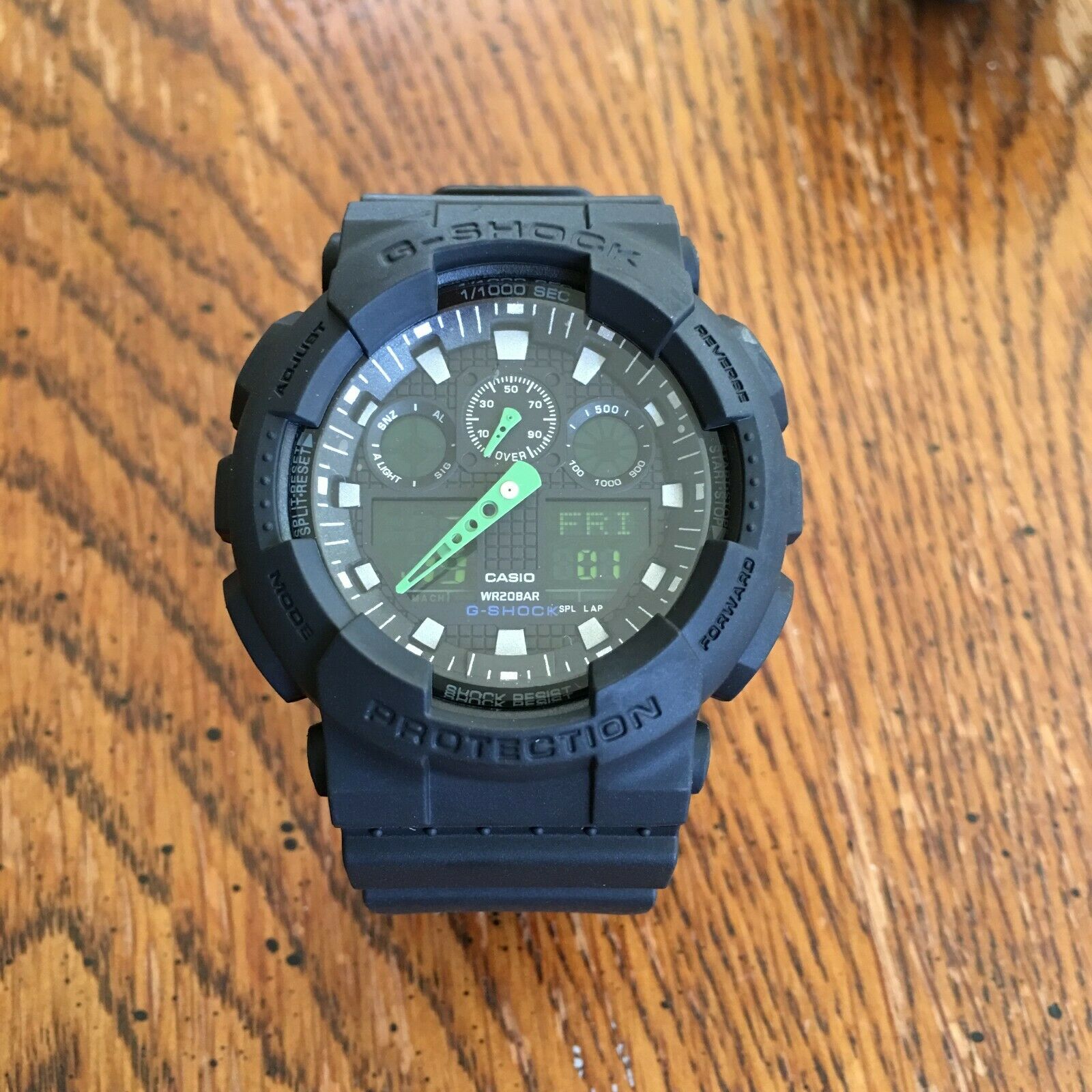 CASIO GA-100C-1A3ER G-SHOCK Quartz Analog Digital men's watch Black | WatchCharts Marketplace