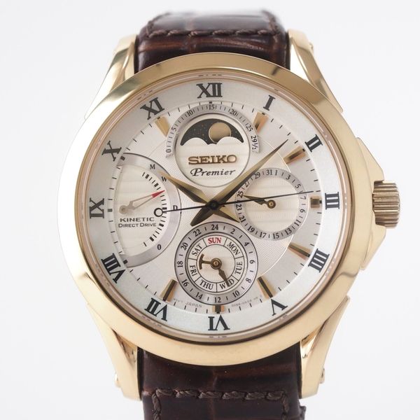 SEIKO Premier KINETIC SRX004P1/5D88-0AA0 Moonphase Watch | WatchCharts ...
