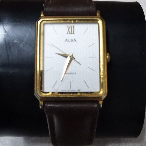 Vintage SEIKO ALBA Quartz Watch Jpan Square Tank Shape | WatchCharts ...