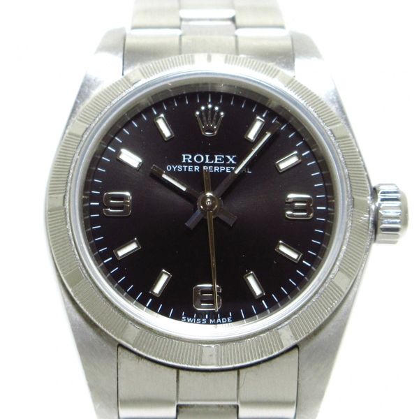 [New] [Used] ROLEX Oyster Perpetual Watch SS / Finely Engine Turned ...