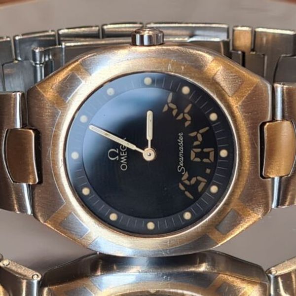 Omega Seamaster 386.0822 Polaris Multifunction Steel and Gold Watch Cal ...