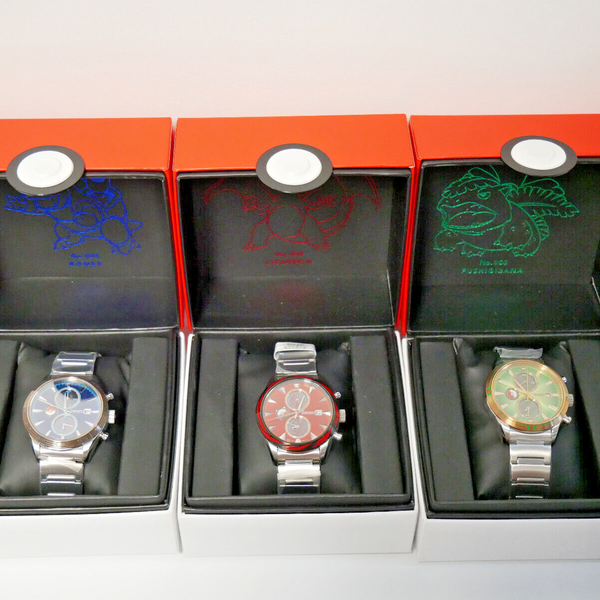 NEW SEIKO POKEMON 3 WATCH SET CHARIZARD BLASTOISE VENUSAUR - LIMITED ...