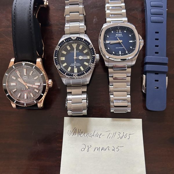 [WTS] Mido Multifort TV Big Date Blue Dial – Full Kit w/extra Strap ...