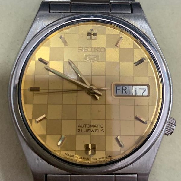 Seiko 5 Vintage RARE CHECKERED DIAL | WatchCharts Marketplace