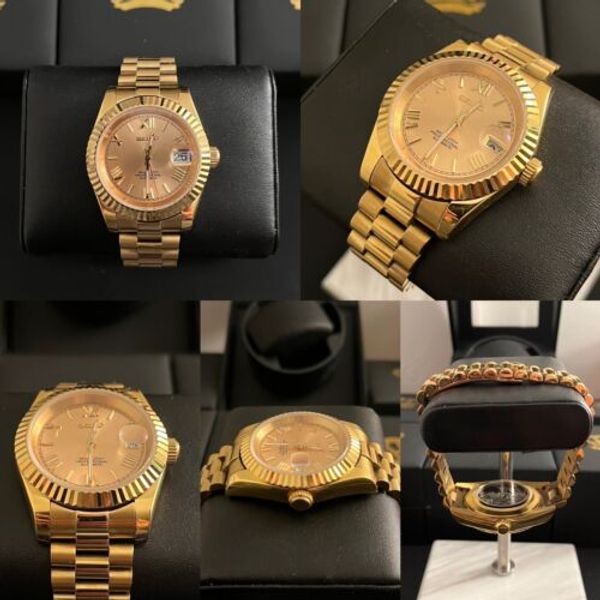 custom build Nh35 mod seiko movement mod - "gold presidential ...