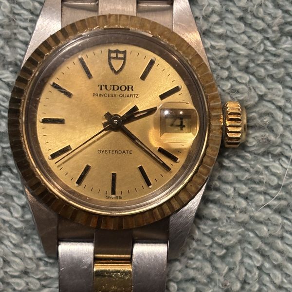 TUDOR Princess Quartz OysterDate Swiss Ladies Watch Not running broken ...