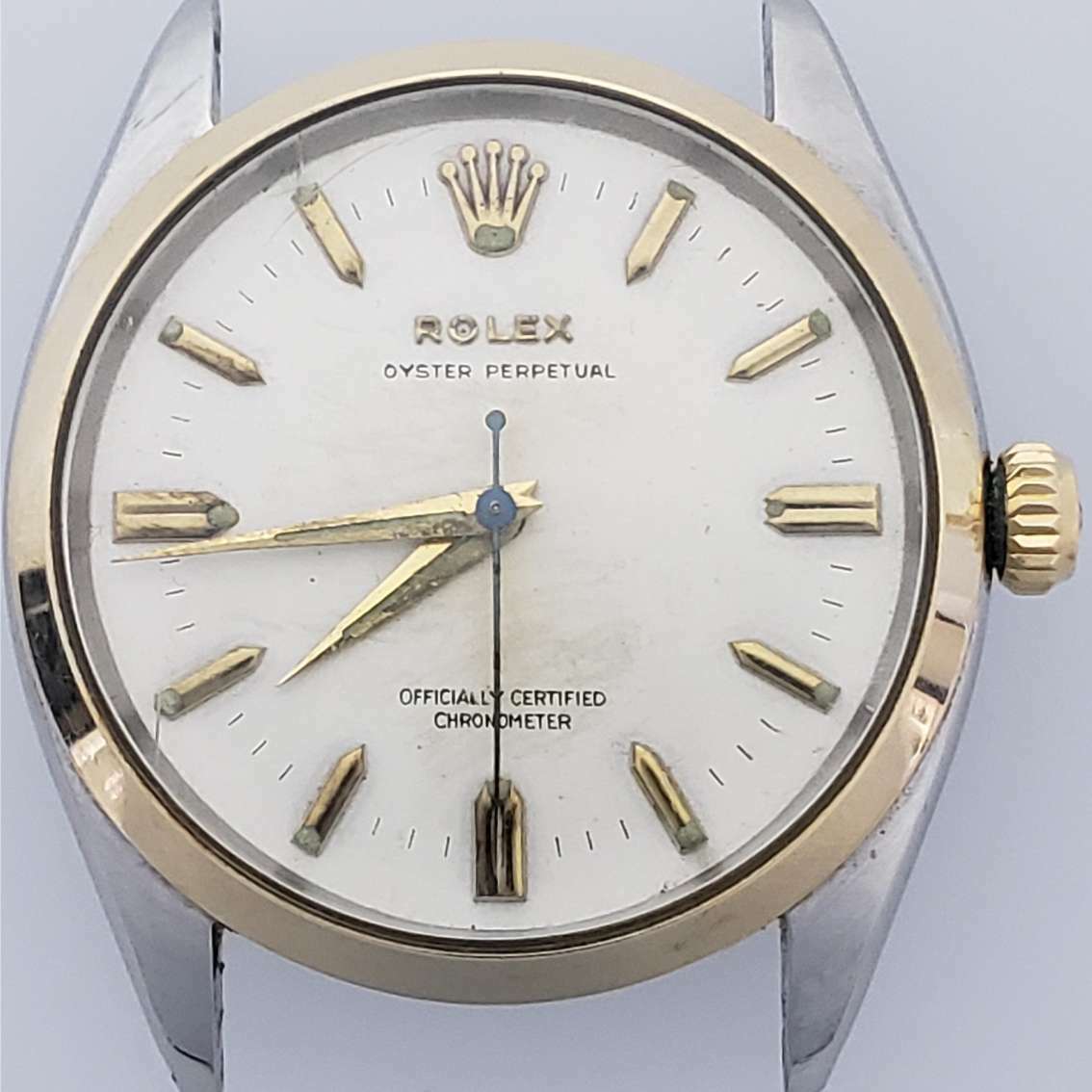 Vintage Rolex 6564 Circa 1952/53 Brevet Case Watch Head Only SS & 14k ...