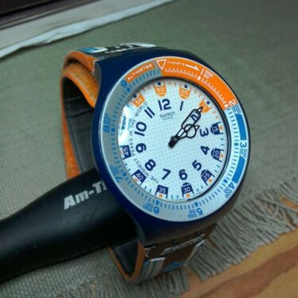 Swatch Fun Boarder Jeux De Ligne Watch SULN101 | WatchCharts Marketplace