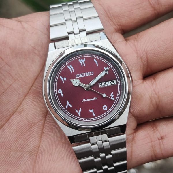 Seiko 5 Red Arabic Dial 7s26 Day/Date Automatic Vitage Men's Watch ...
