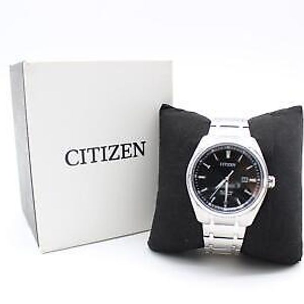 Citizen Titanium 42mm Men's Solar Powered Watch - Black/Silver (AW1248 ...