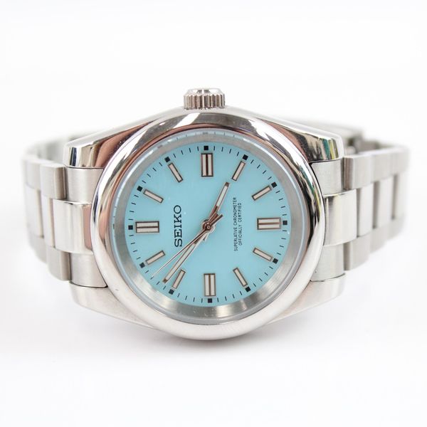 Moodys Seiko Mod Tiffany Blue Dial Watch Automatic Working ...