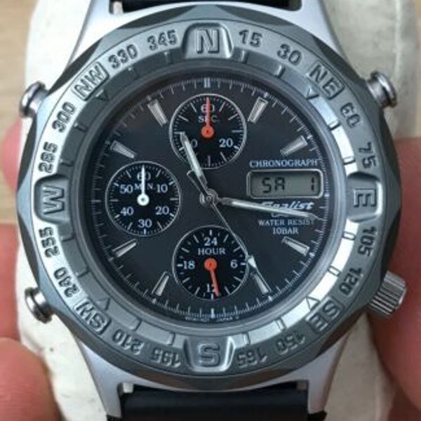 Very Rare JDM Casio Finalist Chronograph Alarm Watch FNT-20 (1325) W ...