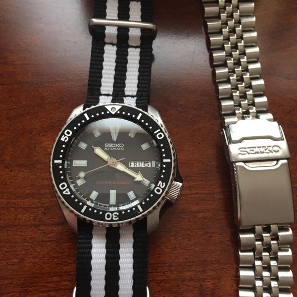 SOLD: Seiko SKX173 Sapphire Crystal Mod W/Box, Papers, Jubilee Bracelet ...