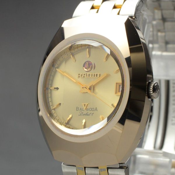NEAR MINT 】 Vintage RADO BALBOA V Debut Gold Men's Automatic Watch From ...