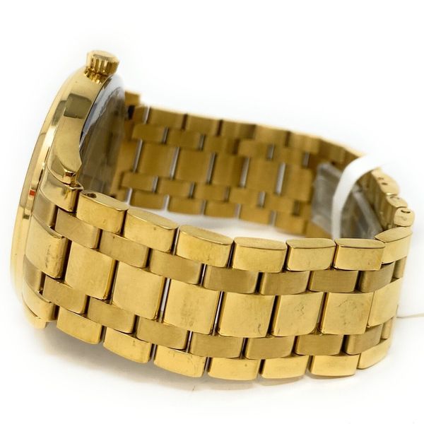 Bulova 97D108 Men's Black Dial Diamond Classic Gold Tone S. Steel Watch ...