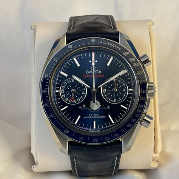 FS: Omega Speedmaster Blue Chronograph Moon Phase. Sep 2023, 304.33.44 ...