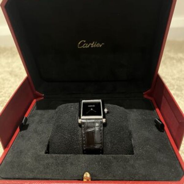 Cartier Tank Must Large - WSTA0072 - BLACK Dial 2022 Box/Papers/Receipt ...