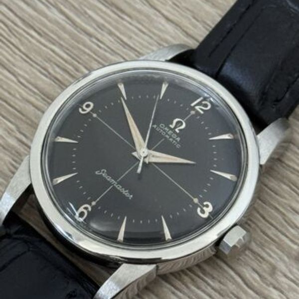 Omega Seamaster 2767-10 SC RARE VINTAGE BLACK DIAL MENâ S WATCH CLASSIC ...