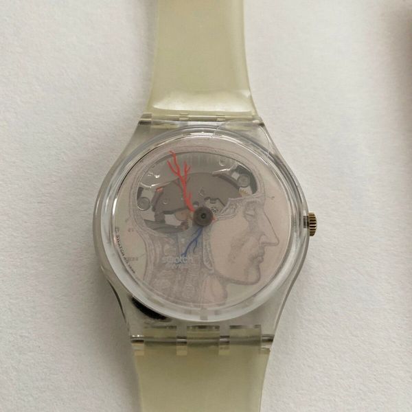 Swatch TICKING BRAIN * SIGNED by ARTIST Jo Whaley ** RARE ** Limited ...