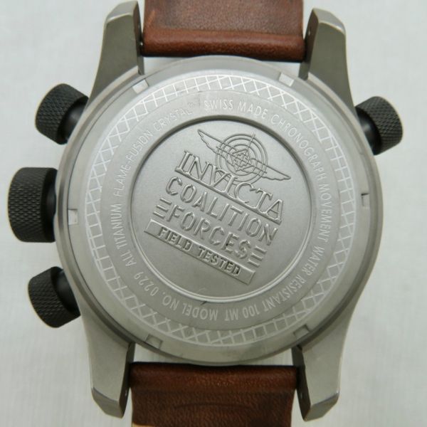 Invicta Swiss Made Quartz Chronograph Titanium Wristwatch Model 0229 ...