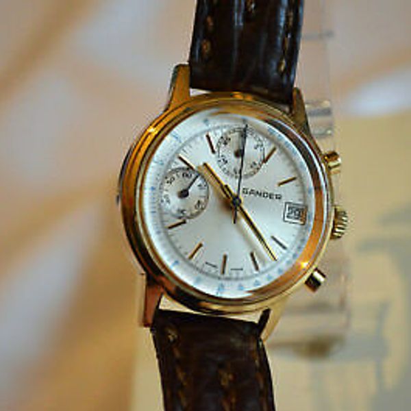 Gander-Chrono Watch Date cal.7765 - 80's - Good Condition-Vintage ...