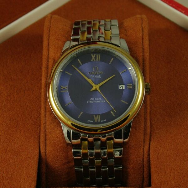 Omega De Ville Co-Axial GMT Chronometer Prestige Men's Watch. RRP $8400 ...