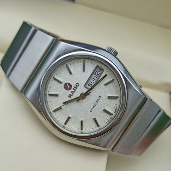 ORIGINAL RADO COMPANION WATCH AUTOMATIC 70s SWISS RARE SILVER SWISS ...