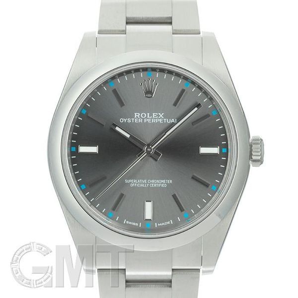 Rolex Oyster Perpetual 39mm 114300 Dark Rhodium Warranty 2017 ...