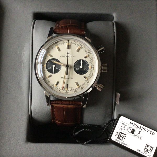 [$1,250 USD] Hamilton Intra-Matic Chronograph Hand Wind Men's Watch ...