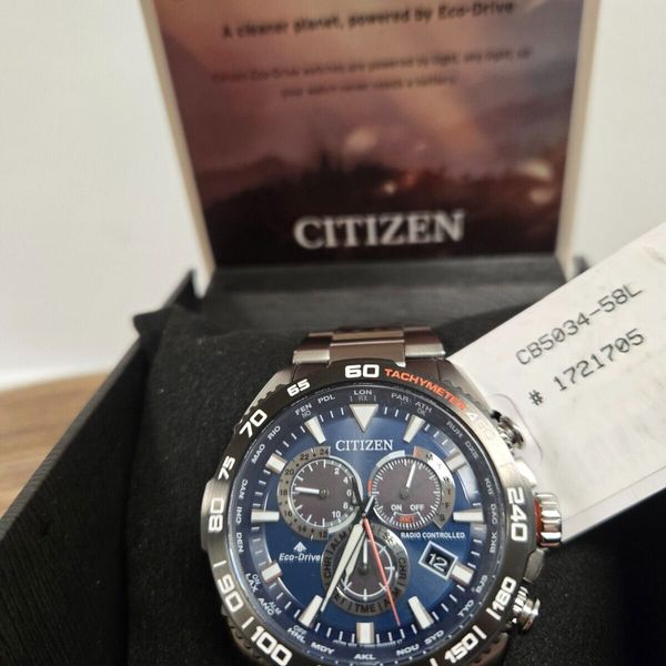 Citizen Promaster Land Eco-Drive Chronograph Men's Blue Dial Watch ...