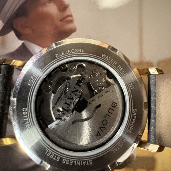 BULOVA Frank Sinatra The Best Is Yet To Come Leather Automatic WATCH ...
