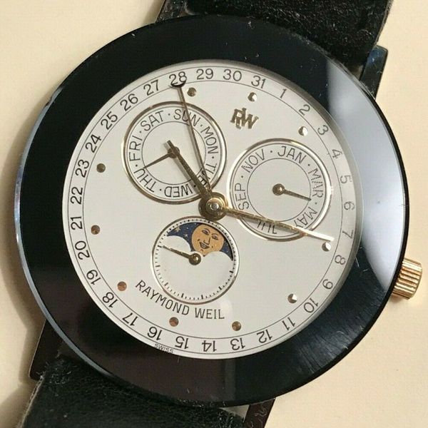 RAYMOND WEIL Triple Date Moonphase Watch ref. 5405 - WOW - Quartz ...