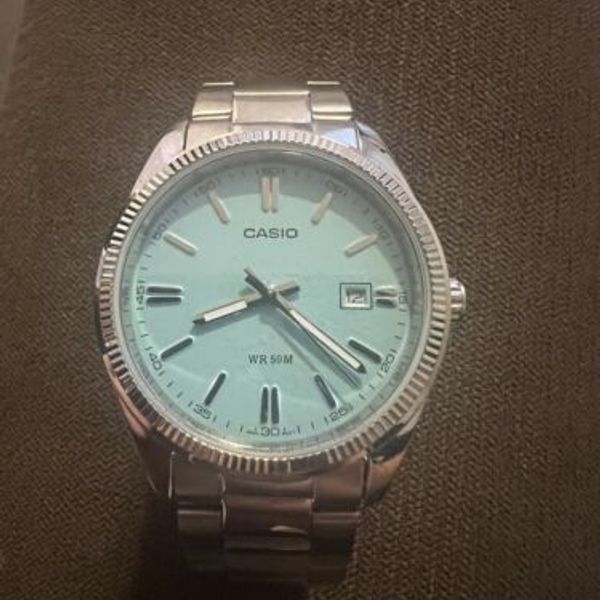 Casio MTP-1302PD-2A2VEF Men's Tiffany Blue Dial Watch | WatchCharts ...
