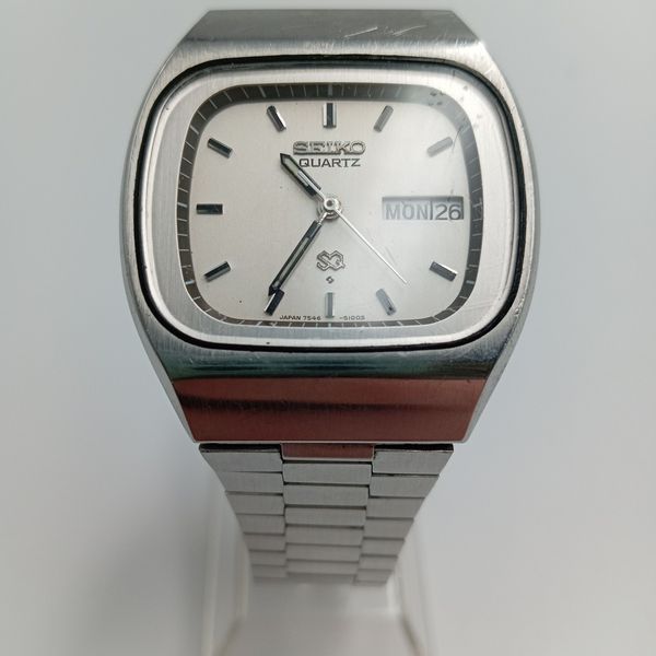 Seiko Quartz SQ Day Date Wristwatch 7546-5100 | WatchCharts Marketplace