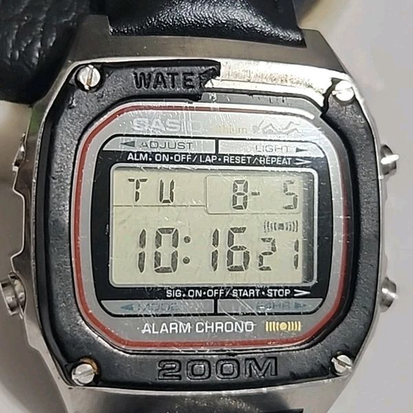 VINTAGE Casio Men's JAPAN 1980's Watch 280 DW-1000 Alarm Chronograph ...