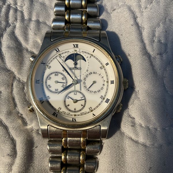 Seiko Moon Phase Chronograph Vintage | WatchCharts Marketplace